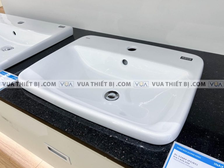 Chậu lavabo dương vành INAX AL-2398V (EC/FC) Aqua Ceramic | VUA THIẾT BỊ .COM