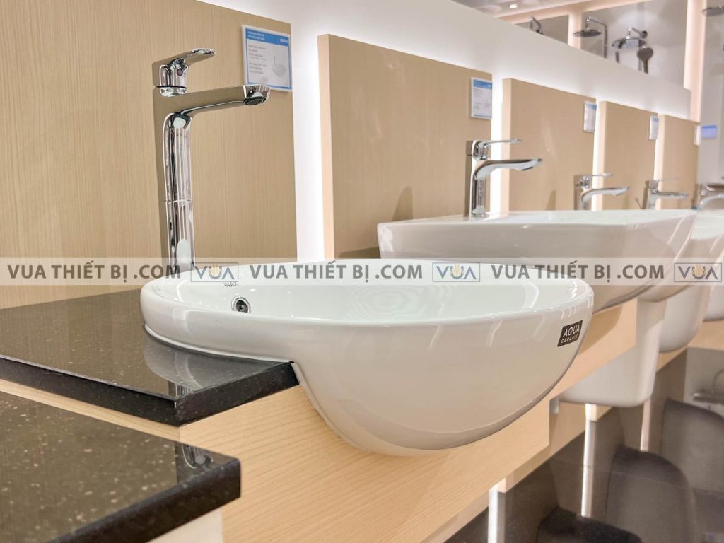 Chậu lavabo bán âm INAX AL-333V Aqua Ceramic | VUA THIẾT BỊ .COM
