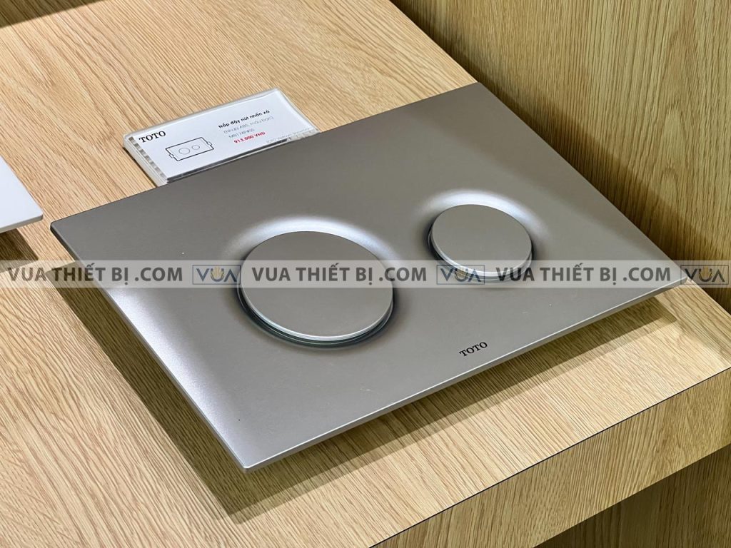 Nắp đậy nút nhấn xả bồn cầu TOTO MB174P#SS màu bạc mờ | VUA THIẾT BỊ .COM