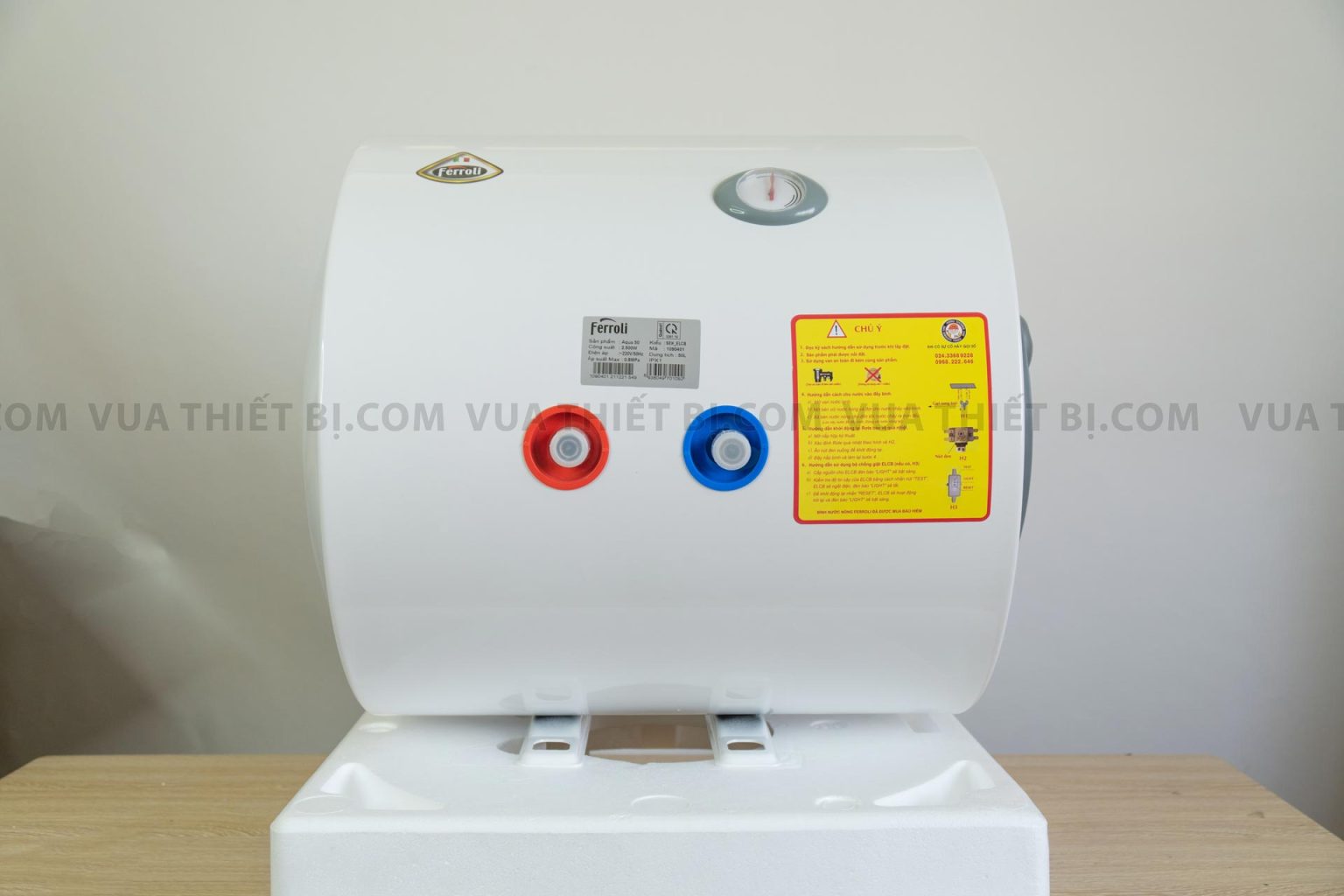 Bình nóng lạnh Ferroli AQUA 50 SEH 50L lít ngang gián tiếp giá tốt nhất!