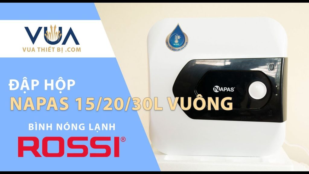 Bình nóng lạnh ROSSI NAPAS 15L lít vuông RNA-15SQ gián tiếp 2500w giá rẻ nhất!
