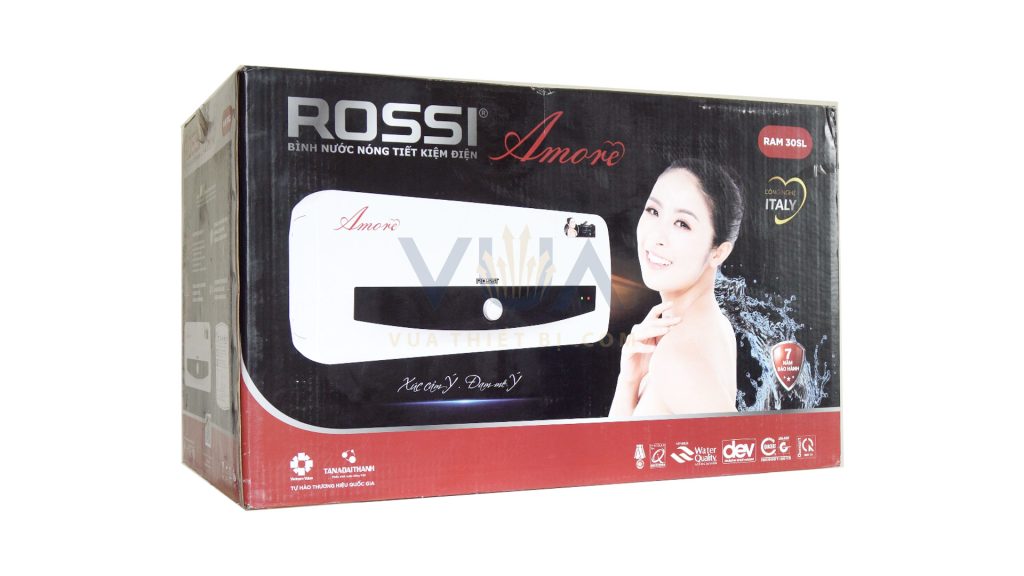 Bình nóng lạnh ROSSI AMORE 15L Lít ngang RAM-15SL gián tiếp 2500w giá rẻ nhất!