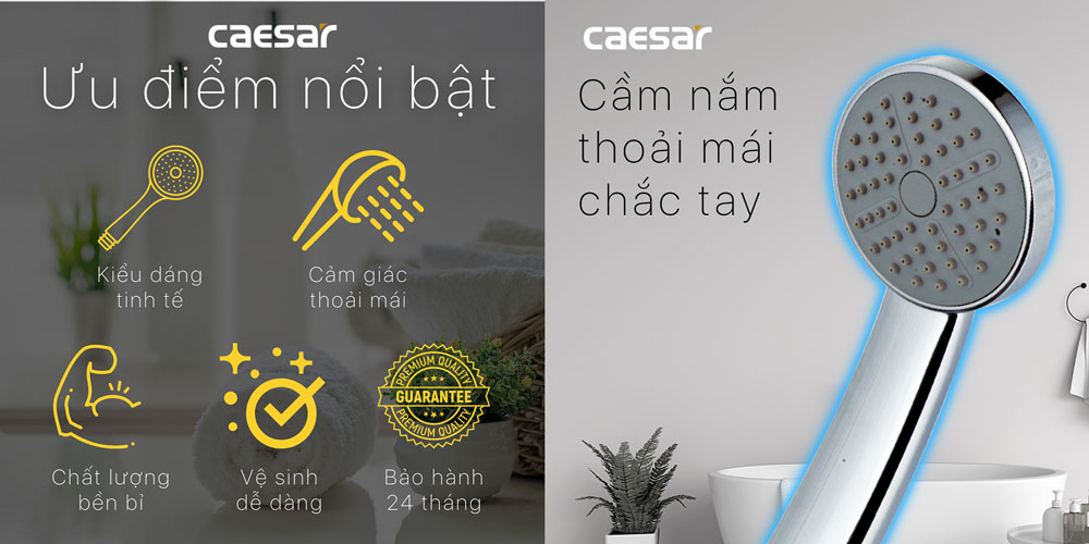 Bảng giá Bát sen, tay sen tắm CAESAR chính hãng, Chiết khấu cao ...