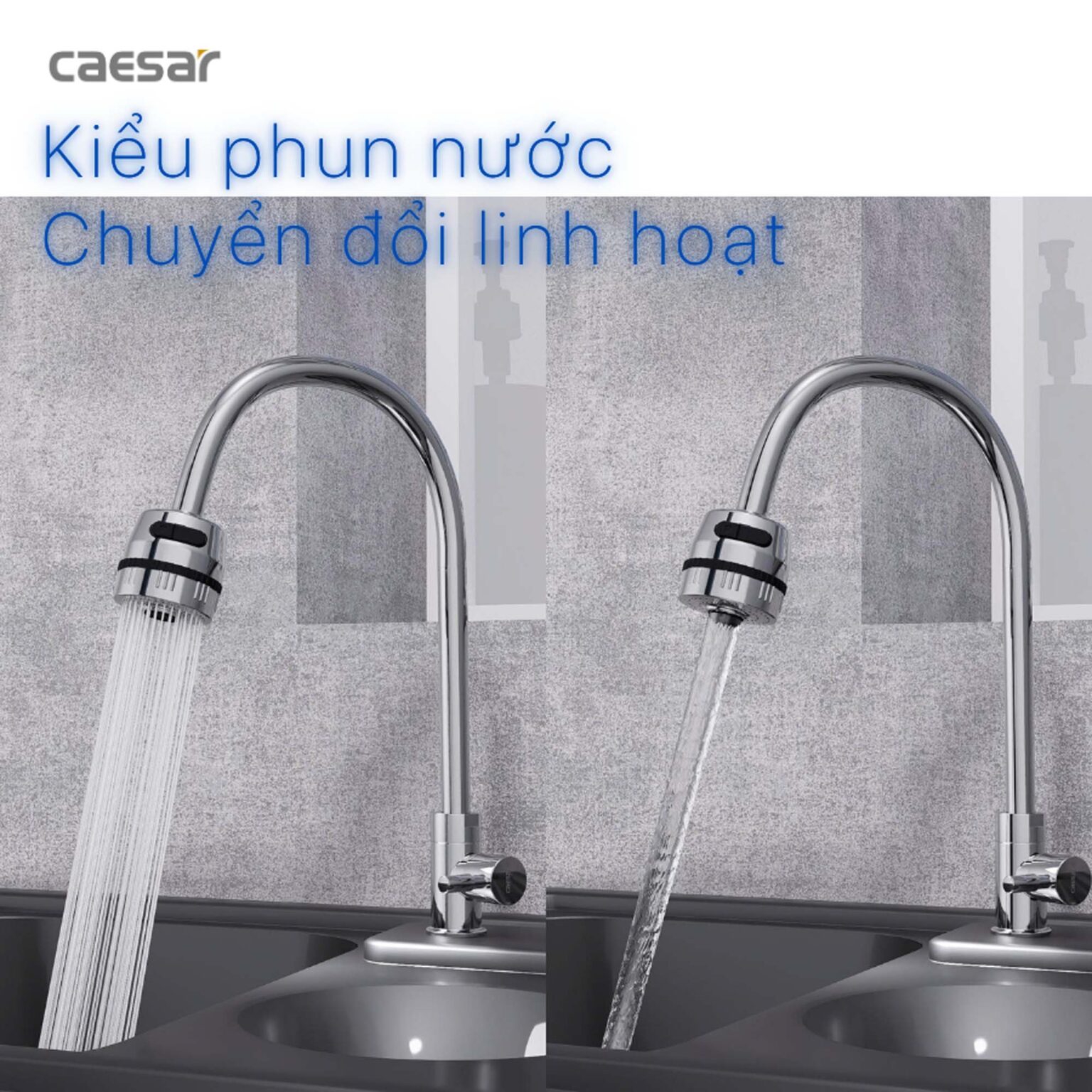 Vòi rửa bát CAESAR K035CV nước lạnh | VUA THIẾT BỊ .COM